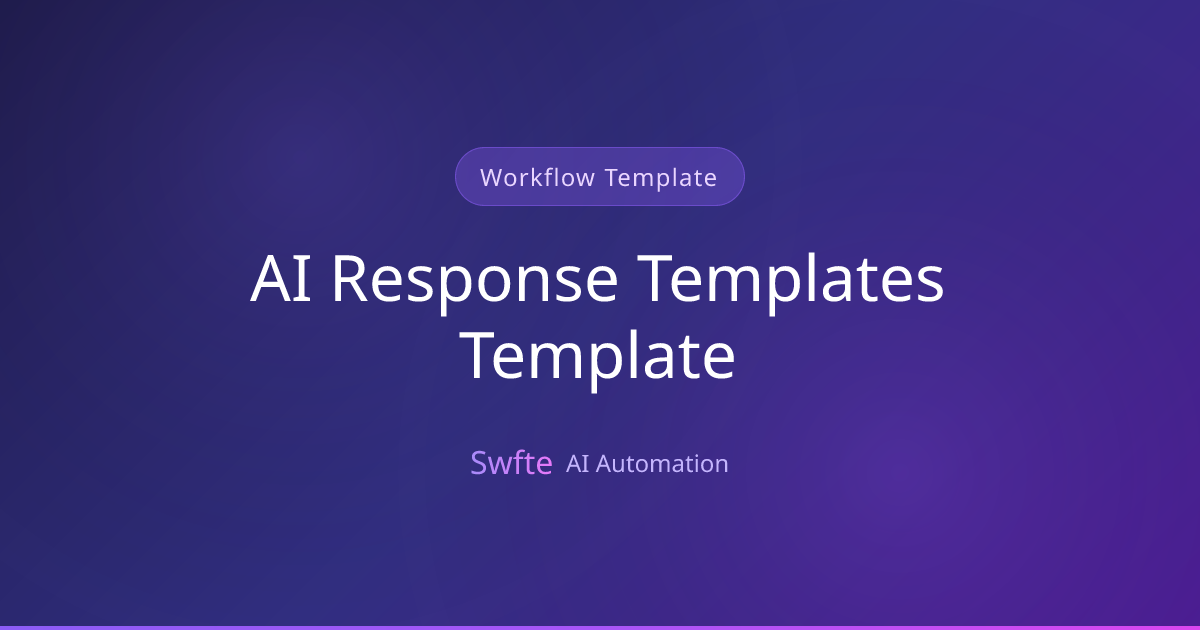 AI Response Templates Template